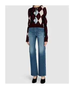 Khaite Danielle High-rise Straight Leg Jeans