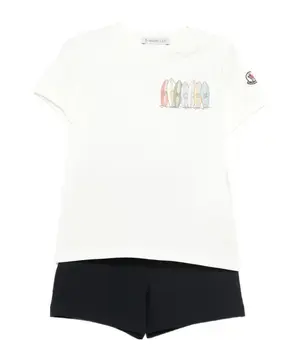 Moncler Crew Neck T-shirt And Shorts Set