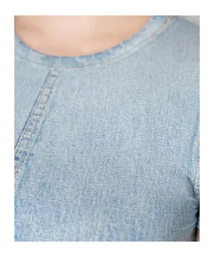 RAG  BONE Rag & Bone Crewneck Short-sleeved Denim T-shirt