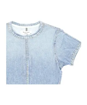 Rag & Bone Crewneck Short-sleeved Denim T-shirt