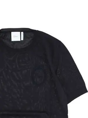 Dior Embroidered Médaillon Short-sleeved Sweater