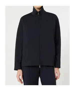 Max Mara Zip-up High Neck Sweatshirt