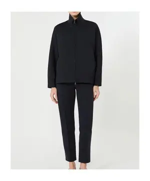 Max Mara Zip-up High Neck Sweatshirt