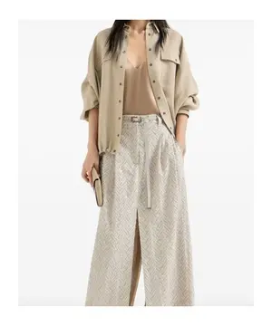 Brunello Cucinelli Fluid Twill Shirt - Beige