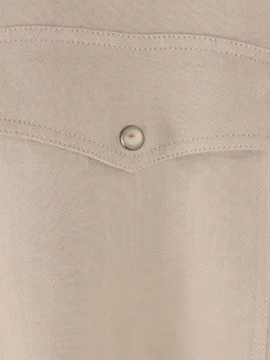 Brunello Cucinelli Fluid Twill Shirt - Beige