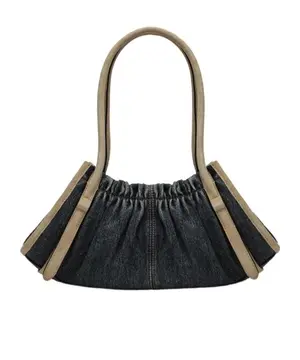 Marc Jacobs Small The Cristina Denim Suede Satchel Bag