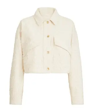 Brunello Cucinelli Fuzzy Dyed Denim Shirt Jacket - Light