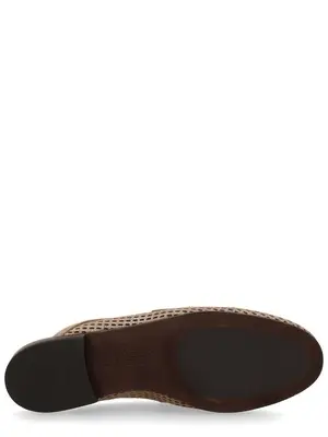 Brunello Cucinelli Perforated Net Flat Mules