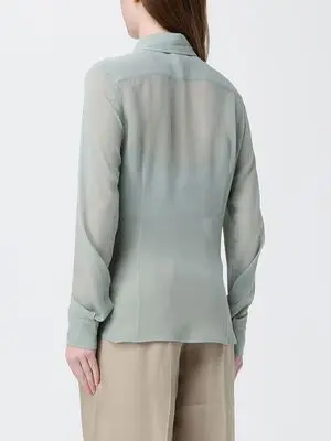 Max Mara Collared Long-sleeve Shirt With Split Hem