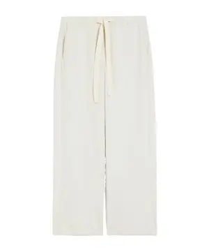 Max Mara Max Mara S Argento Cropped Trousers Ice