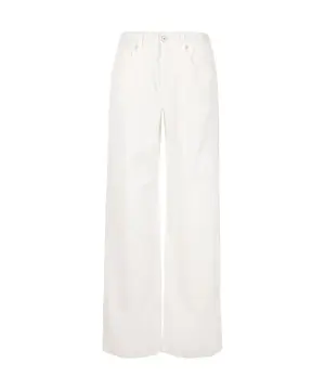 Brunello Cucinelli Garment-dyed Contemporary Trousers - White