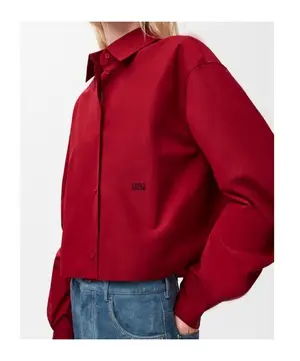 Loewe Curved Sleeved Shirt - Red