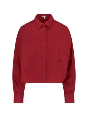 Loewe Curved Sleeved Shirt - Red