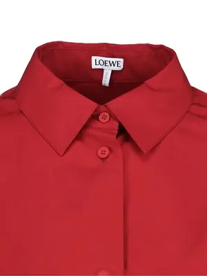 Loewe Curved Sleeved Shirt - Red