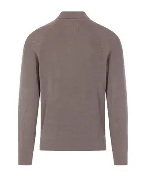Brunello Cucinelli Long Sleeve Knitted Polo Jumper