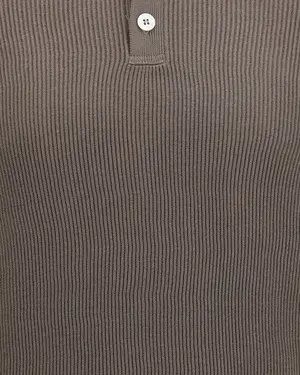 Brunello Cucinelli Long Sleeve Knitted Polo Jumper