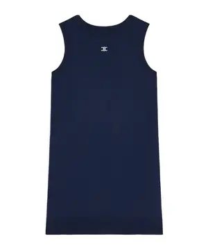 Celine Mini Dress In Fine Wool - Deep Blue