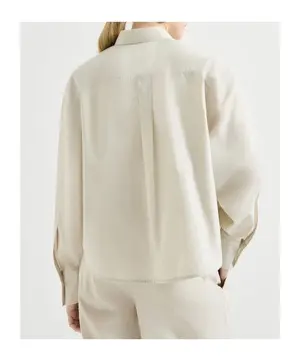 Brunello Cucinelli Embellished Long Sleeve Shirt