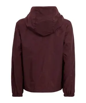 Moncler Coquelicot Hooded Nylon Casual Jacket - Red