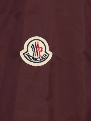 Moncler Coquelicot Hooded Nylon Casual Jacket - Red