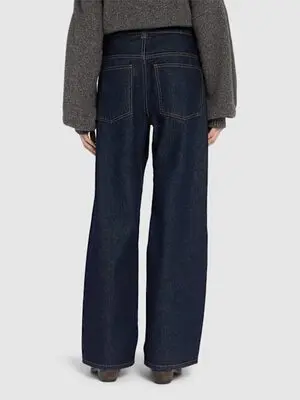 Khaite Winslow Wide Leg Jeans - Black