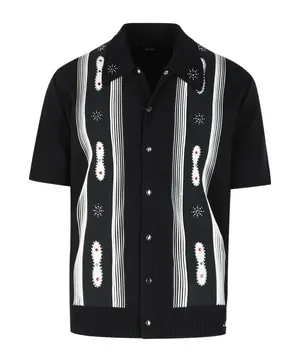 Amiri Embellished Striped Shirt
