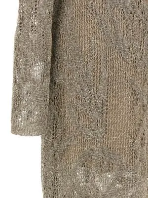Brunello Cucinelli Long Sleeve Sequin-embellishment Knitted Dress