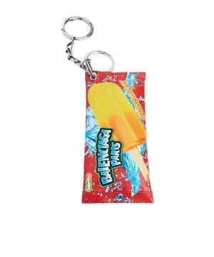 Balenciaga Ice Cream Pouch Keyring - Red