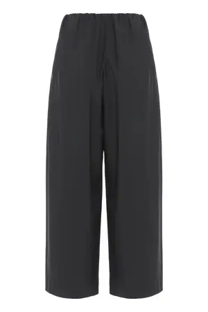 TOTEME Wide-leg Drawstring Trousers - Black