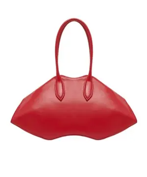 Alexander McQueen Manta Zip Shoulder Bag - Red