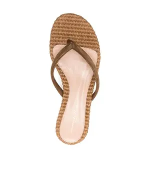 GIANVITO ROSSI Calypso Thong Strap Sandals - Nude