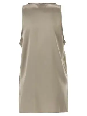 Brunello Cucinelli Satin Sleeveless Blouse
