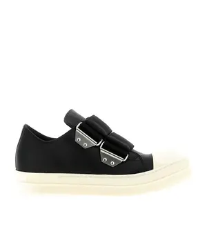 Rick Owens Double Strap Low-top Sneakers - Black