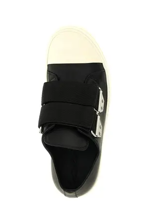 Rick Owens Double Strap Low-top Sneakers - Black