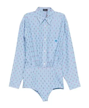 Etro Printed Striped Bodysuit
