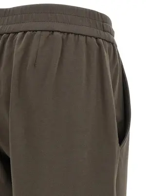 Brunello Cucinelli Drawstring Tapered-leg Sweatpants - Brown