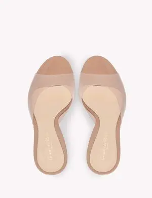 GIANVITO ROSSI Stiletto Heel Slip-on Sandals - Pink