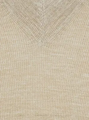 Brunello Cucinelli Rib Knit V-neck Sweater - C6894