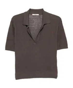 Barena Venezia Vibia Risada Open Collar Knitted Top