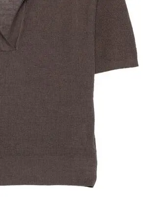 Barena Venezia Vibia Risada Open Collar Knitted Top