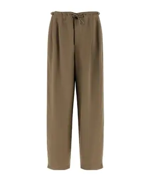 Brunello Cucinelli Tailored Track Trousers With Drawstring - Brown