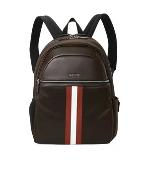 Bally Zippered Backpack With Exterior Pocket - Black