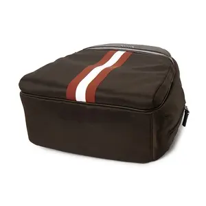 Bally Zippered Backpack With Exterior Pocket - Black