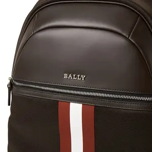Bally Zippered Backpack With Exterior Pocket - Black