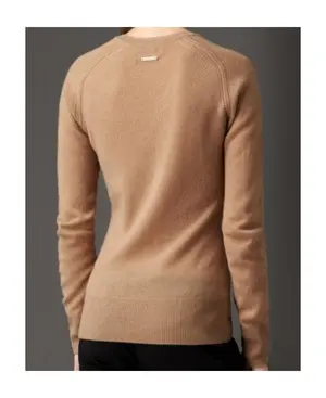 Burberry Round Neck Cashmere Pullover
