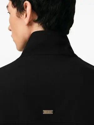 AMI Paris Harrington Jacket With Horn Button Details - Black
