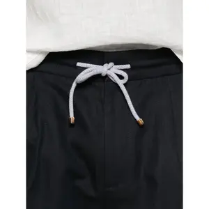 Brunello Cucinelli Pleated Drawstring Shorts - Black