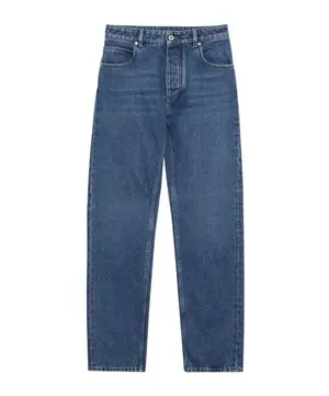 Bottega Veneta Medium Indigo Straight Leg Jeans - Medium Blue