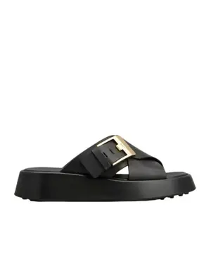 TOD'S Crossover Strap Platform Sandals