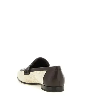 Brunello Cucinelli Raffia Loafers